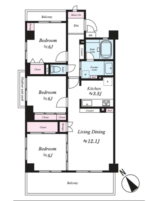 3LDK Apartment For Rent in Tokyo Hachiojishi - Best-Estate.jp